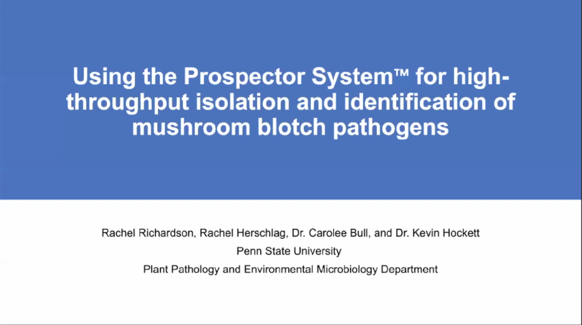 Using the Prospector System (TM) for high-throughput isolation and ...